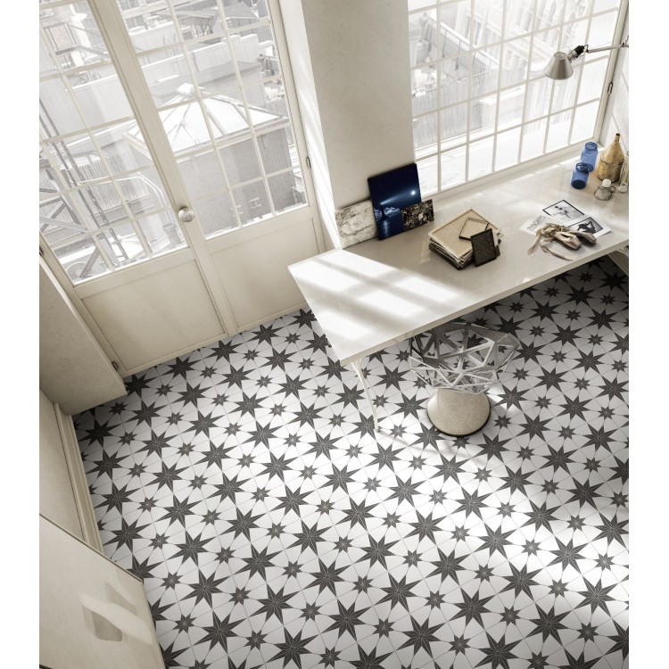 Star Pattern Porcelain Tiles